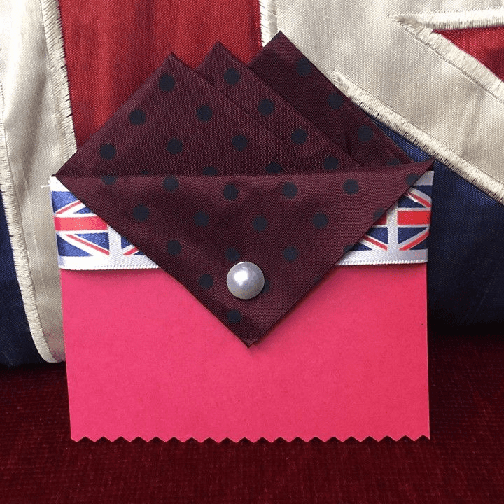 Burgundy Small Polka Dot Three Point Pocket Hankie & Pin